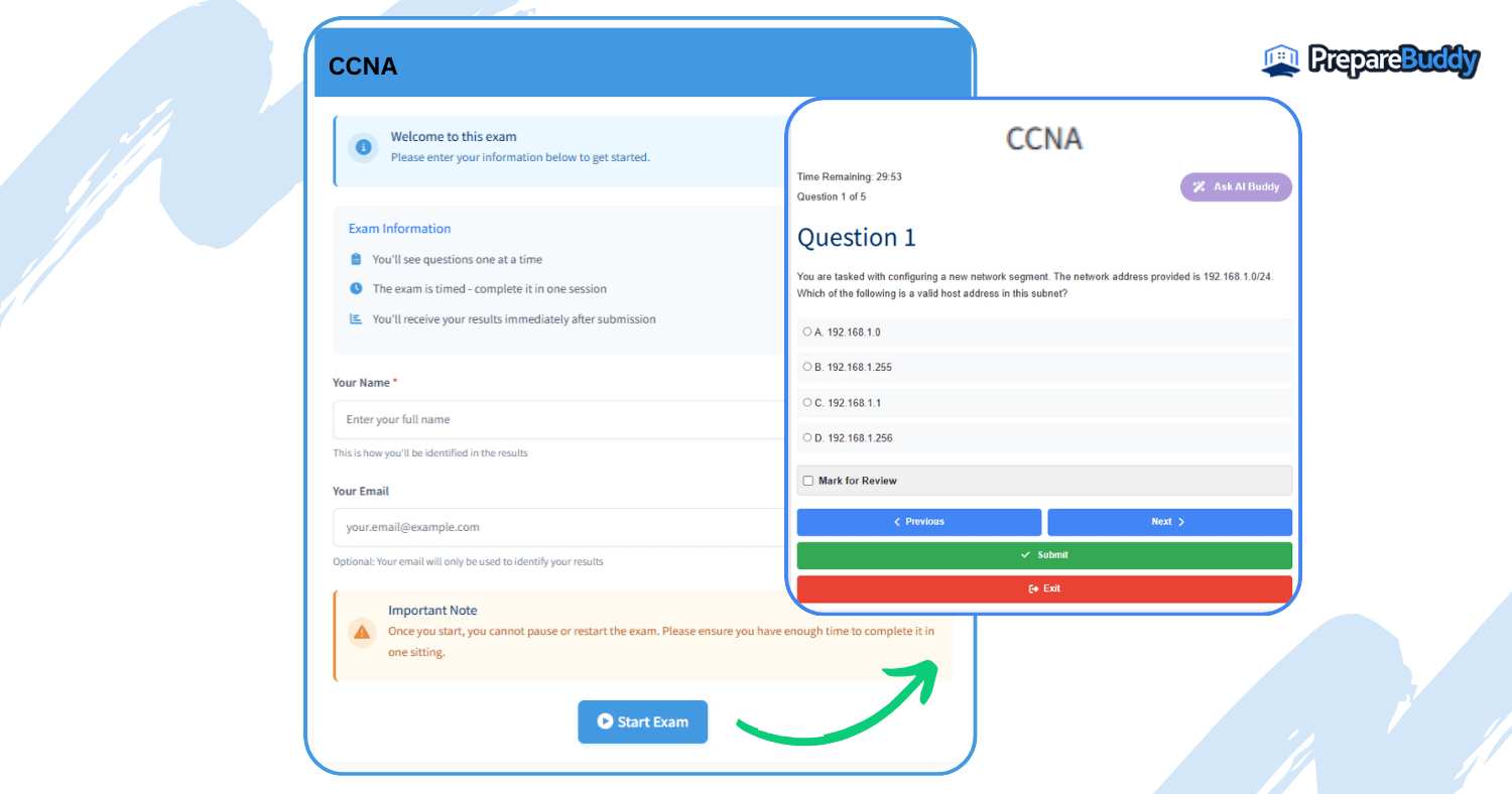 Creating Custom Exams with AI-Powered Modules